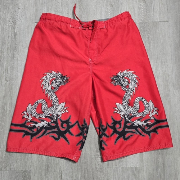 Mossimo Supply Co. | Shorts | Y2k Mossimo Dragon Swimming Trunks With ...